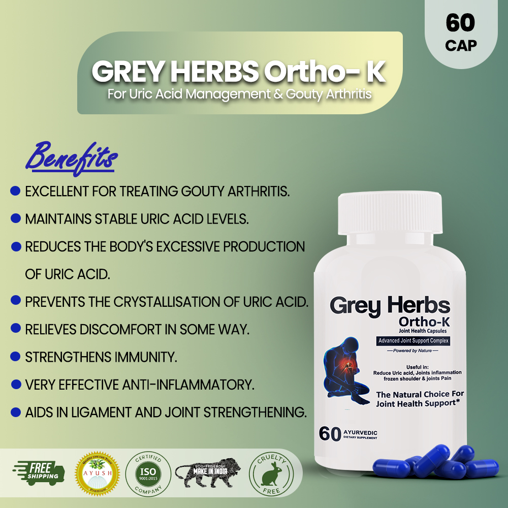 Grey Herbs Ortho for Uric Acid - Nutihez Herbals